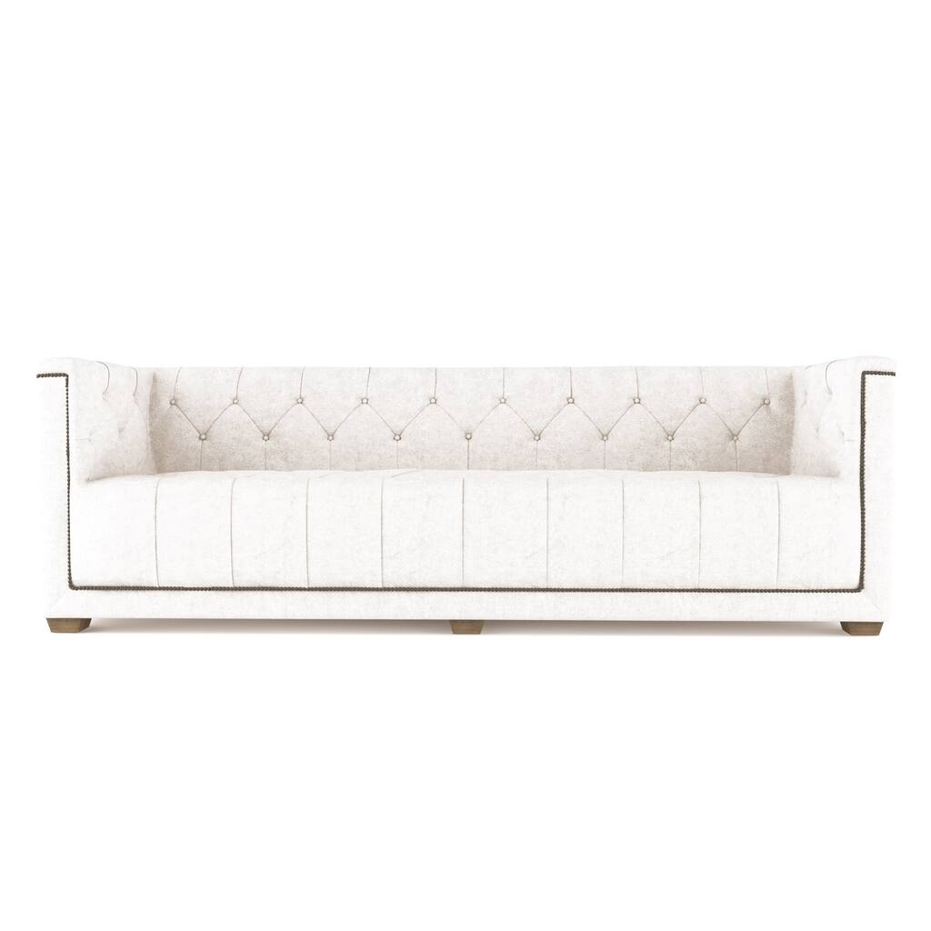 Muscota Alabaster Leather Sofa - Custom Made to Order TAG by Tandem ...
