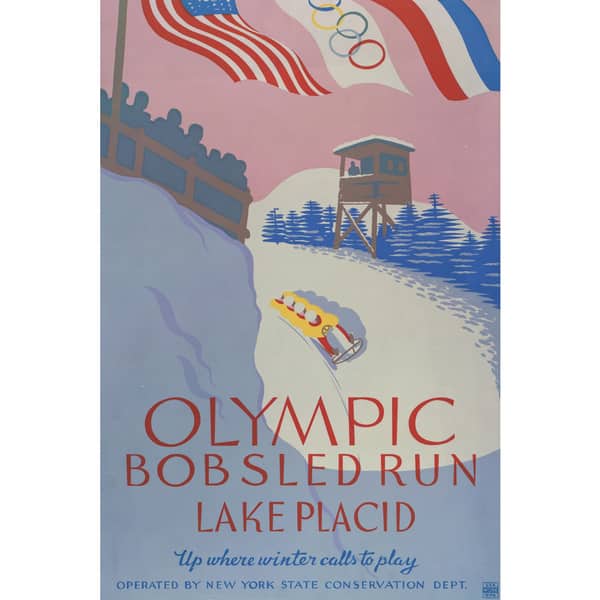 'Olympic Bobsled Run' Painting Print on Wrapped Canvas - Bed Bath ...