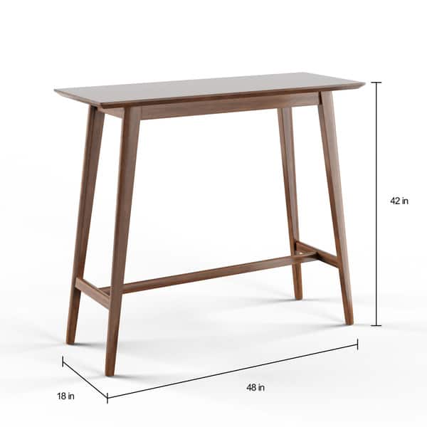 Carson Carrington Viborg Walnut Finish Wood Bar Table by Christopher ...