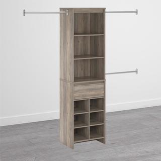 Avenue Greene Leland Grey Oak Adult Closet System - Bed Bath & Beyond ...