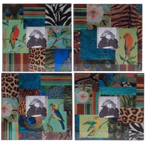 Modish Glass and MDF Photo Frames, Multicolor, Set of 4 - Overstock ...