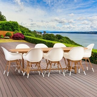 Amazonia Hawaii Deluxe 9-Piece Oval Patio Dining Set - Bed Bath ...