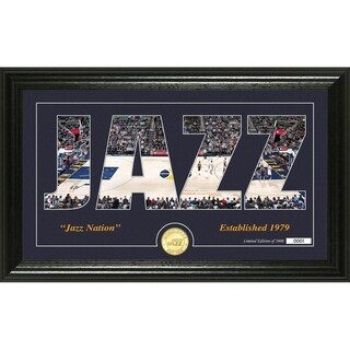 Utah Jazz "Silhouette" Bronze Coin Photo Mint - Multi-color - Bed Bath ...