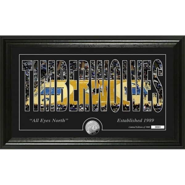Minnesota Timberwolves "Silhouette" Minted Coin Photo Mint - Multi ...