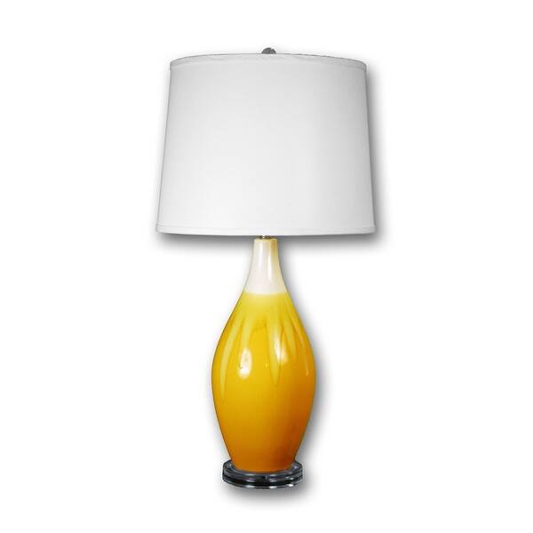 Fangio Lighting's 8633SACD 30" Sand/Amber Crackle Drip Table Lamp - Bed ...