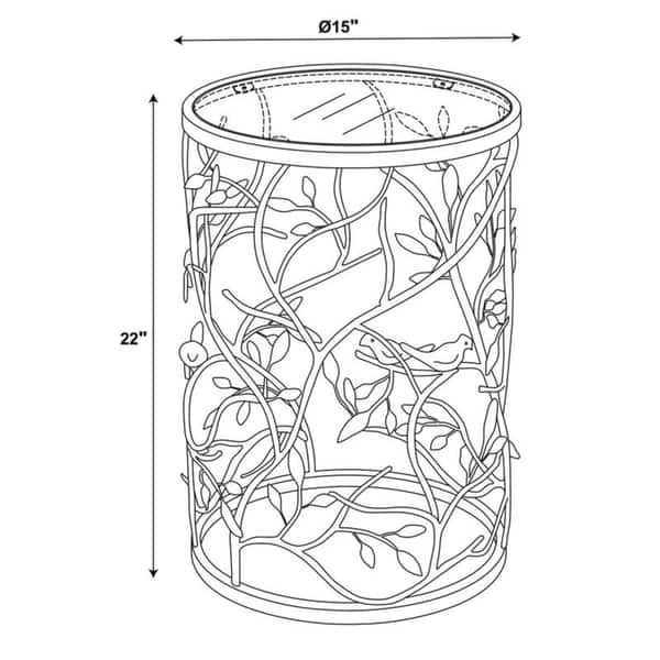 Stacy Bird and Branch Accent Table - Bed Bath & Beyond - 19858384
