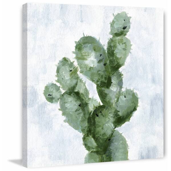 'Abstract Cactus' Painting Print on Wrapped Canvas - Multi-Color - Bed ...
