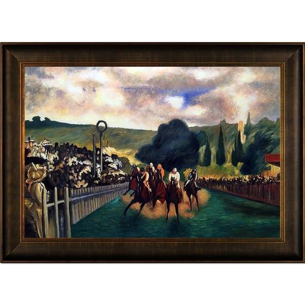 La Pastiche Edouard Manet 'Racing at Longchamp' Hand Painted Oil ...