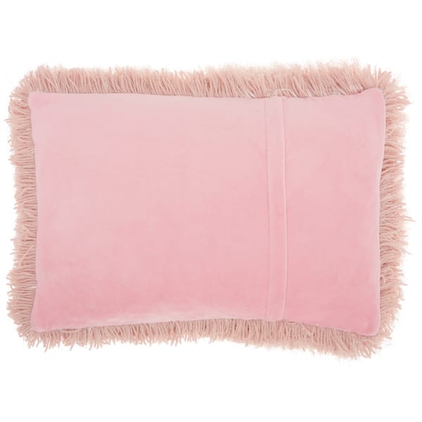 Mina Victory Yarn Shimmer Shag Throw Pillow by Nourison (14" x 20 ...