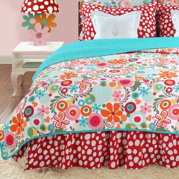 Cotton Tale Lizzie Floral Reversible Twin Quilt - Bed Bath & Beyond ...