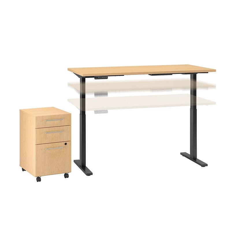 Move 60 Series by 60W Height Adjustable Standing Desk with Storage ...