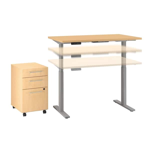 Move 60 Series by 48W Height Adjustable Standing Desk with Storage ...