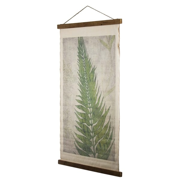 American Art Decor Fern Leaf Wall Scroll Tapestry with Rope - Bed Bath ...