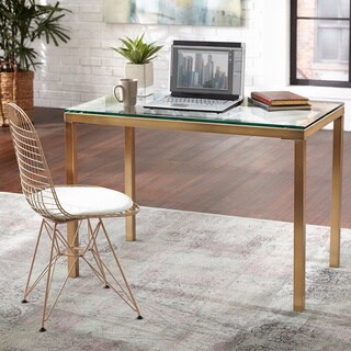 Simple Living Manhattan Gold Metal Desk - Bed Bath & Beyond - 20033487
