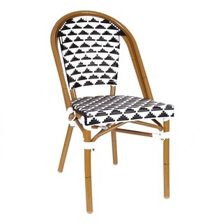 Versailles Aluminum Wood Look-alike Stackable Bistro Chair - Bed Bath ...