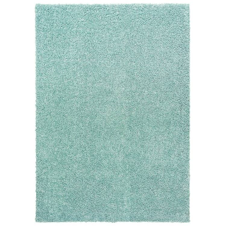 Bella Shag Ocean Teal 7'6" X 9'6" - 7'6" x 9'6" - Overstock - 20056132