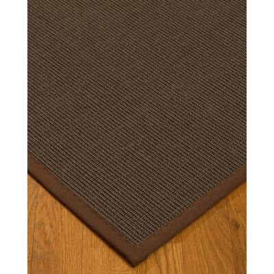 NaturalAreaRugs Big Sur Sisal Area Rug (4' by 6') Brown Border - 4' x 6 ...