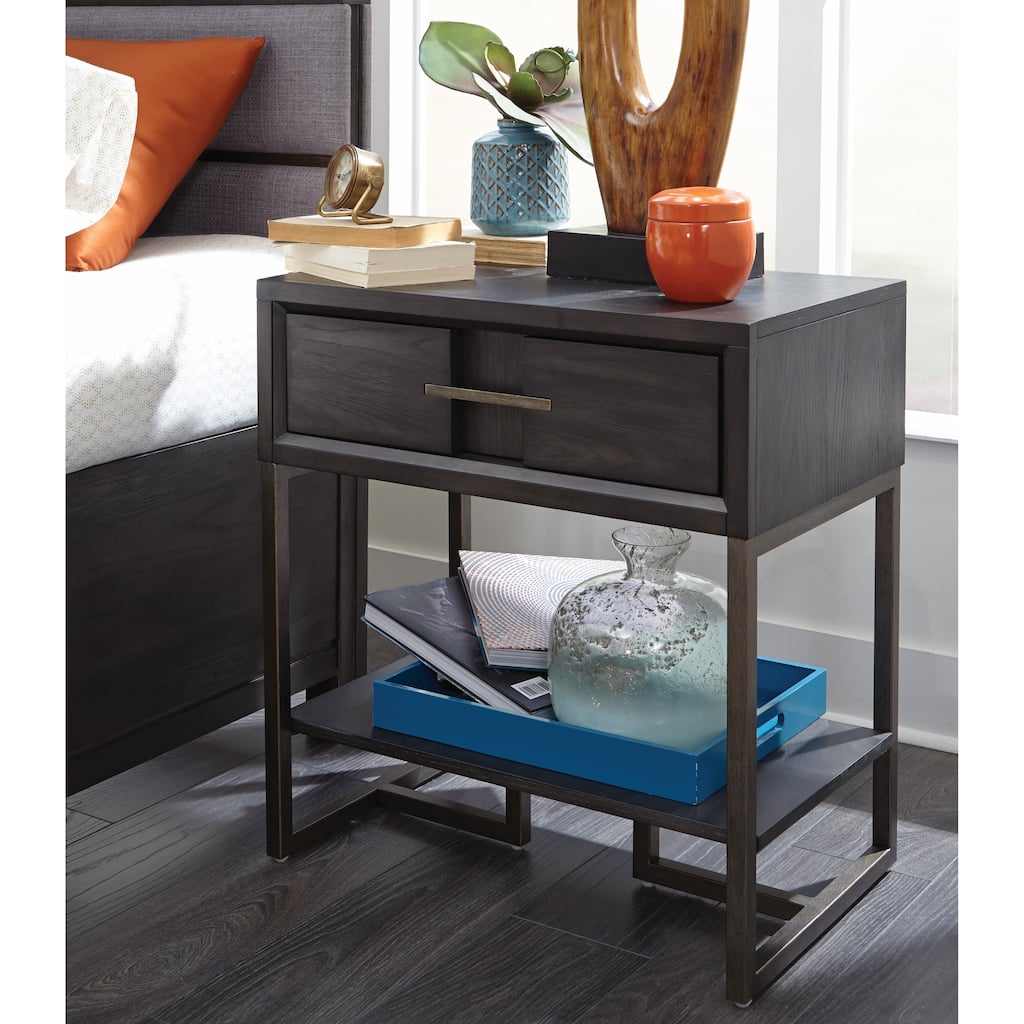 Proximity Heights Contemporary 1 Drawer Open Nightstand - Overstock ...