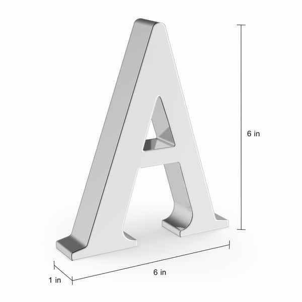 Porch & Den Brentmoor Solid Aluminum 6-inch Decorating Letter - 6 inch ...