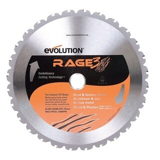 Evolution Rage 3 10 in. Dia. 28 teeth Carbide Tip Steel Circular Saw ...