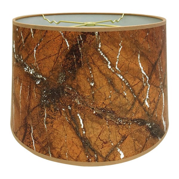Royal Designs Orange Marble Texture Hardback Lamp Shade - Bed Bath ...