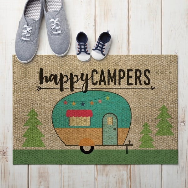 Happy Campers Doormat - Bed Bath & Beyond - 20226435