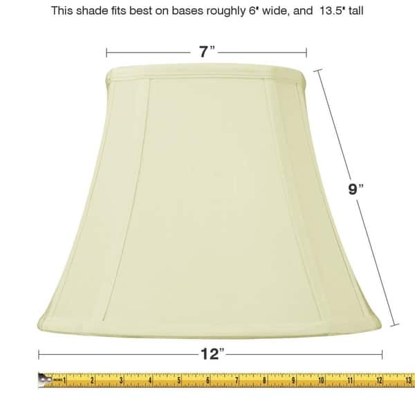 6x10x9 Slip Uno Fitter French Oval Piped Egg Shell Lamp - Bed Bath ...