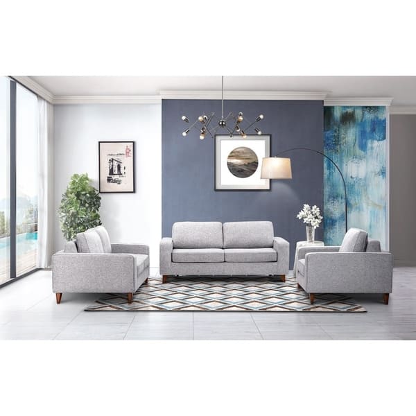 Luca Home Modern Grayson Sofa bed & Loveseat Set - Bed Bath & Beyond - 20228317
