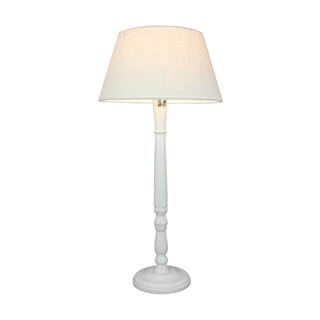 Urban Designs Liverpool 25-Inch Pole Whitewashed Wood Table Lamp - Bed ...
