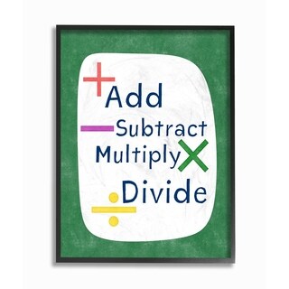 Stupell Math Bubble Framed Giclee Wall Art - Bed Bath & Beyond - 20256854