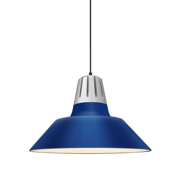 Troy RLM Lighting Heavy Metal Painted Natural Aluminum Pendant, Blue 20 ...
