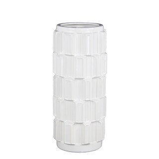 Privilege 45223 White Small Ceramic Vase, 6x6x13.5 - Bed Bath & Beyond ...