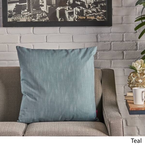 Misty Large Square Fabric Pillow by Christopher Knight Home - Bed Bath ...