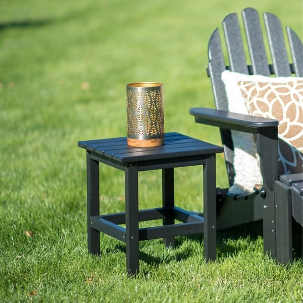 Wyndtree All-Weather Recycled Plastic Side Table, Made in USA - 15' x ...