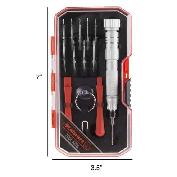 Electronic Repair Tech Tool Kit-15 Piece Set with Precision Screwdriver ...