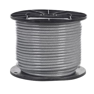 Campbell Chain Galvanized Steel Aircraft Cable 3/16 in. Dia. x 250 ft ...