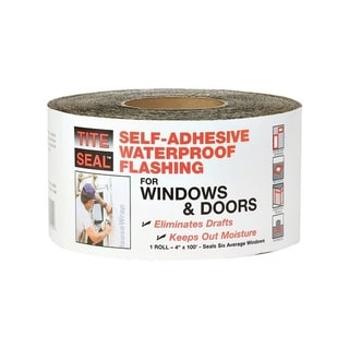 Tite Seal Rubber Self-Adhesive Waterproof Flashing 4 in. H x 100 ft. L ...