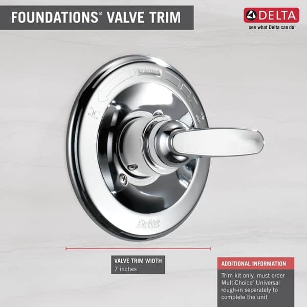 Delta Foundations: Monitor 13 Series Valve Only Trim - Bed Bath ...