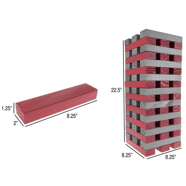 Outdoor Yard Giant Wooden Blocks Tower Stacking Game by Hey! Play ...