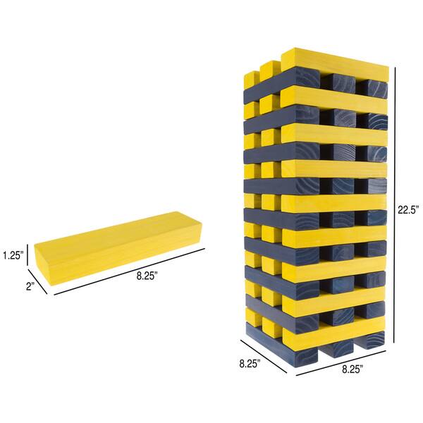 Outdoor Yard Giant Wooden Blocks Tower Stacking Game by Hey! Play ...
