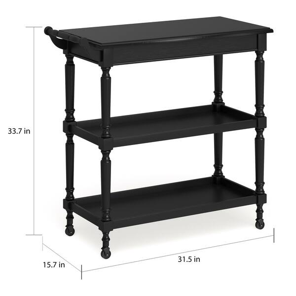 The Gray Barn Tanque Verde Wood Rolling Bar Cart - Bed Bath & Beyond ...