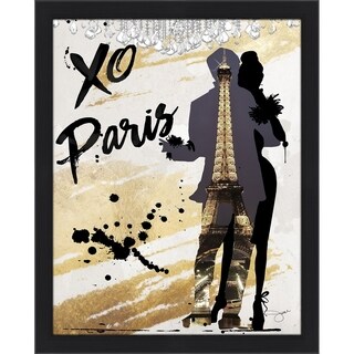 "Xo Paris" by BY Jodi Framed Print Under Glass - Bed Bath & Beyond ...