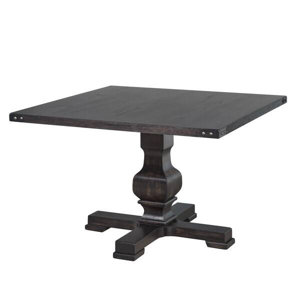 Simple Living Heston Pedestal Dining Table - Black - Bed Bath & Beyond ...