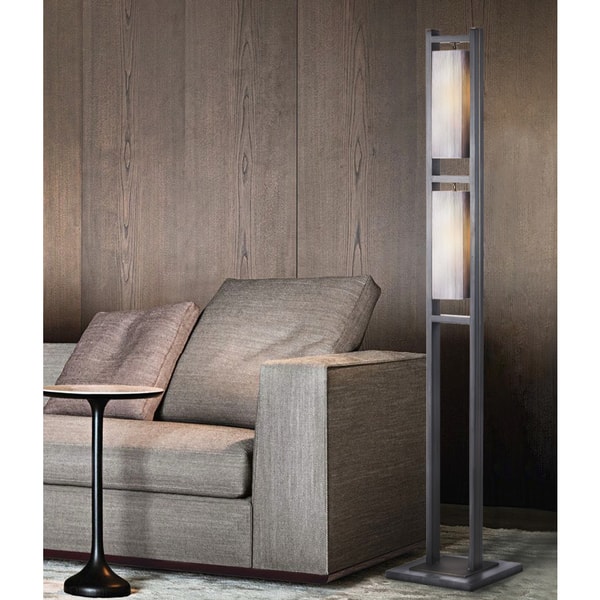 Nova Cascade Accent Floor Lamp, Charcoal Gray - Bed Bath & Beyond ...