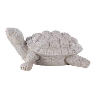 Contemporary 9 x 20 Inch Resin Turtle Sculpture - Bed Bath & Beyond ...