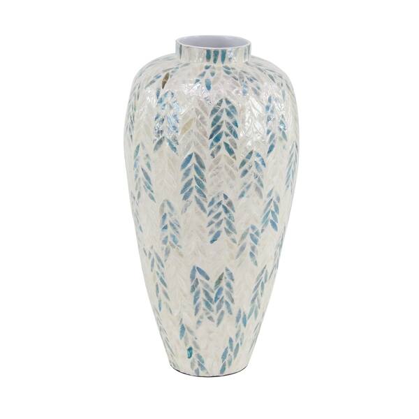 Modern 21 x 11 Inch Shell Inlaid Vase - Bed Bath & Beyond - 20460543