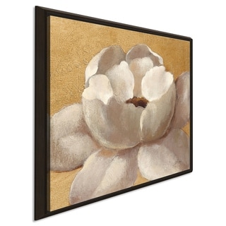 Silvia Vassileva "Sunset Flower II on Gold" Giclee Stretched Canvas ...