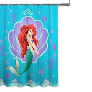 Disney Little Mermaid Ariel 70" x 72" Fabric Shower Curtain - Bed Bath ...