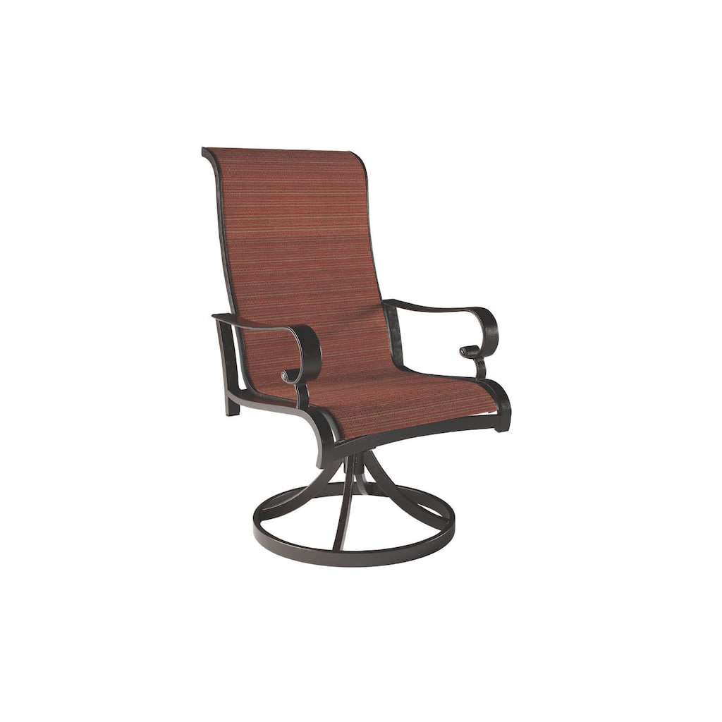 Signature Design by Ashley Apple Town Burnt Orange Swivel Chairs Set of ...