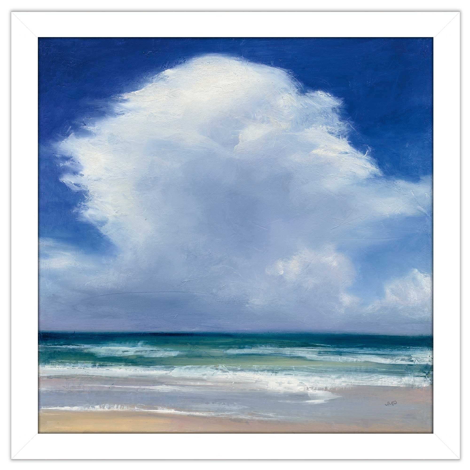 Julia Purinton "Beach Clouds I" Framed Plexiglass Wall Art - Bed Bath ...